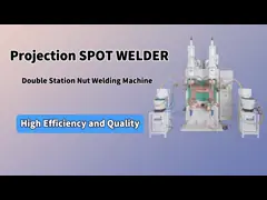 China Capacitive Discharge Nut Spot Welding Machine With Two Vibratory Bowl Feeder for sale