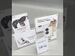 China 100% Virgin PMMA Acrylic Sign Holder Table Top With Custom Logo Modern Style for sale