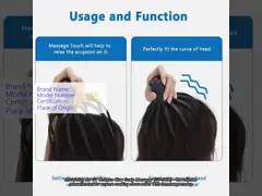 Adatto per la testa/scalpo cintura regolabile polpo artiglio massaggiatore capelluto con logo di colore personalizzato