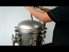 China DL4P2S Stainless Steel Vertical Industrial Bag Filters With PP Filter Bag for sale