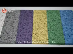 China High Impact Resistance Wood Wool Acoustic Wall Panels Hexagon Shape For Hotel Decor for sale