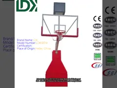 China Durable Basketball Equipment Set Electric Hydraulic Folding Basketball Stand for sale