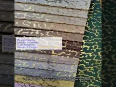 China Marble Pattern Holland Velvet Fabric Foil Knit Fabric Black Anti Static for sale