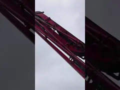 중국 빨간색과 노란색 SANY 56M 이동 콘크리트 펌프 판매용