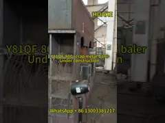scrap metal baler machine  800 tons power
