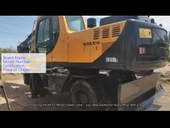 Used Volvo EW180BLC Wheeled Excavator for Sale | High-Quality Second-Hand Volvo Excavators