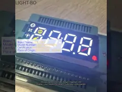 4 Digit 7 Segment LED Display Common Cathode Multicolour for Refrigerator Control Panel