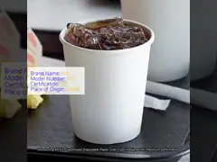 Customized Disposable Paper Cold Cups with Leak-Proof PE Coating