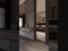 Cina Pacchetti di mobili per camera da letto in melamina OEM per camera degli ospiti dell'hotel in vendita