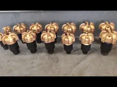 China PPDC Drill Bit 102mm API 2 3/8 Reg Diamond Composite Three Wing Arc Angle Drill Bit Non Core Drilling for sale