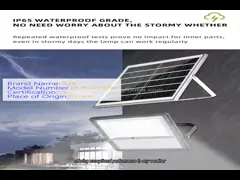 Cina 6000K - 6500K Acque resistenti all'inondazione all'aperto luci di sicurezza a prova di polvere a energia solare in vendita