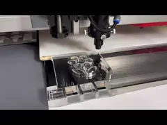 China 60W 80W 100W CO2 Laser Cutting Machine For Acrylic Leather Straight Linear 600*400mm for sale