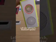 IP65 luce solare per lavoro ultra luminosa luce a LED ricaricabile 6V con altoparlante Bluetooth