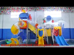 China EU Standard Big Water Slide Hotel Pool Water Slide Beach Spray Playground Equipment for sale