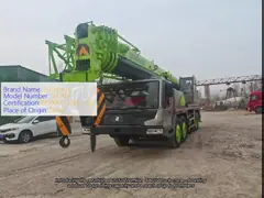 China Used Truck Crane 2022 Used Zoomlion 35t 35 Tons Truck Crane Lifting Machine for sale