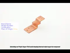 Purple copper T2-M metal stamping front-end output  copper bar component