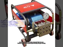 China 400bar Industrial High Pressure Washer Hydro Blasting Water Pump For Pipes Clean for sale