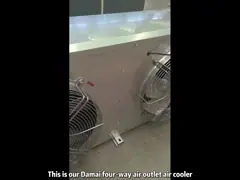 China 7-180 Square Meter Evaporating Area Cold Room Evaporator with Aluminum Fin and Copper/Aluminum Coil Material for sale