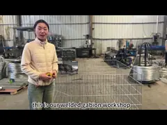 Тяжелые сварные габионные стеновые корзины индивидуальные размеры и формы для контроля эрозии / эстетики