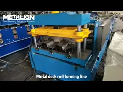 China 15m/Min High Speed Floor Deck Roll Forming Machine With Custom Embossing And Hydraulic Cutting for sale