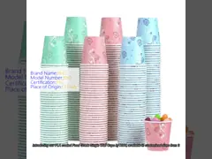 PLA coated Food Grade Single Wall Cups with Customized Size and Colors