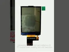 Ecrã de módulo LCD TFT semirrefletor de 2,4 polegadas legível à luz solar OEM