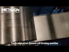 15Kw Strut Channel Roll Forming Machine Hydraulic Punching And Adjustable Guide System