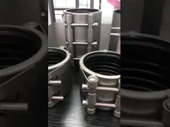 China Stainless Steel Plate Double Clip Pipe Repair Clamp Acid And Alkali Resistant Corrosion-proof Pipe Leak Sealing Device Emergency Repair Of Leaks At Cast Iron / PE Pipe Joints for sale