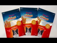 China Plastic Bag Packaging Zipper 3 Side Seal Pouch Small Clear Sachet Mylar Bags Packaging Pet Dog Food Bag for sale