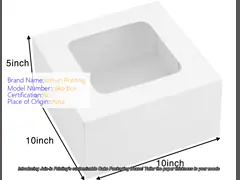 Customer Can Decide Paper Thickness Cake Containers Custom Order for High Demand