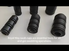 China Wellbore Cleaning Tools Rubber Oilfield Swab Cups With Iron Core for sale