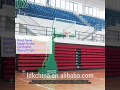 China Stadium Training Basketball Stand Portable Electric Hydraulic Basketball Ring System for sale
