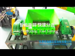 Solid waste shredder, double shaft shredder, plastic shredder, wooden pallet shredder