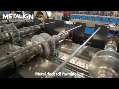 China Customizable Metal Deck Forming Machine With Hydraulic Cutter And Chain Drive Roll Former Machine for sale