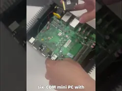 China Fanless Industrial PC DDR4 Intel 11th Gen Core i7 10870H Mini PC With GPIO Dual LAN 6COM for sale