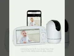 China Indoor Video Baby Monitor Smart Human Detection 2.4G Wireless Baby Sleep Monitor Babyfoon 1080P Night Vision for sale