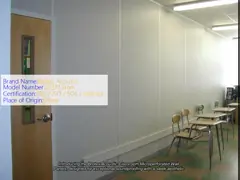School Classroom 2/2/0.5mm Formica White Laminate Microperforated Wall Acoustic Panel