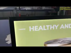 Tabella dei menù dei ristoranti Pubblicità Scatole luminose Film Cartellone Cornice Ultra Thin Led Light Box