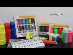 China Non Toxic 12 Colors Artist Acrylic Paint 12ml Per Tube For Canvas Painting for sale