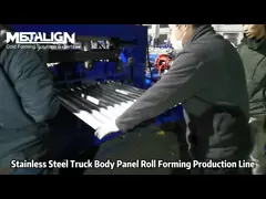 China Hydraulic Punching And Cutting Roll Forming Machine For Stainless Steel Metal Trailer Panel Production for sale