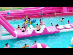 China Commercial colorful theme inflatable water slides outdoor inflatable playground water slide PVC inflatable big jumping s for sale