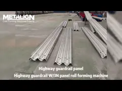 Automated Cold Roll Forming Machine for Highway Guardrail W Panel Manufacturing with Pre-Punched Hol