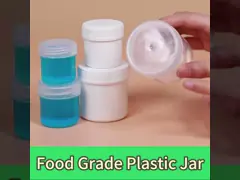 Clear White Butter Storage Small Plastic Jars Canning For Food Powder 30ml-1000ml