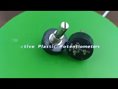 China WDJ-22 Conductive Plastic Potentiometer 5K Ohm 360° Rotation 22mm Diameter for Industrial Automation for sale