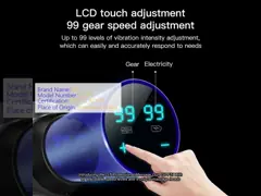 Professional Powerful Massage Gun with 99-Speed and 8 Massage Heads LCD Touch Fascia Gun