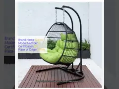 Qingdao Port Of Loading Hammock Swing Chair Black Colour Mail Packing