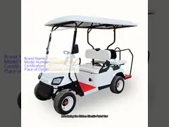 China Electric patrol car off-road tourist attraction real estate viewing sales office open-top security golf cart factory for sale