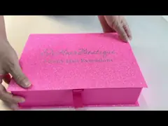 China Ribbon Closure Hair Extension Box 290x210x70mm with Magnetic Closure and Custom Logo Printing for sale