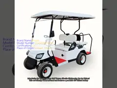 Scenic factory Golf course Electric sightseeing 6-seat lithium battery four-wheel sightseeing car Off-road golf cart