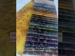 100%polyester Multi-color Metallic Emboss Velvet Fabric Sofa 2025